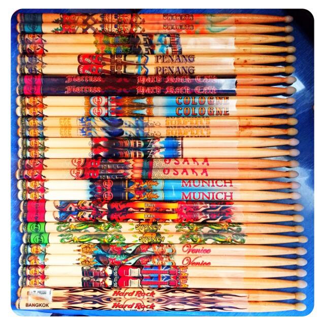 Limited Edition Hard Rock Cafe Drumsticks, Hobbies & Toys, Music ...