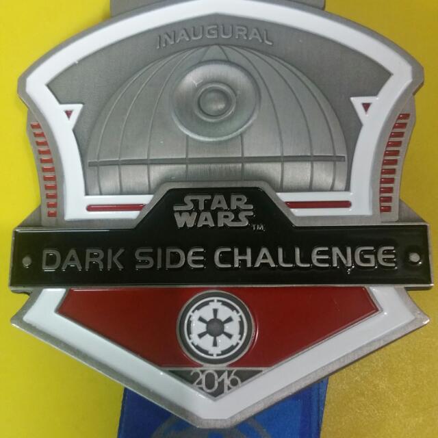 Star Wars Inaugural Dark Side Challenge Medal, Hobbies & Toys, Toys ...