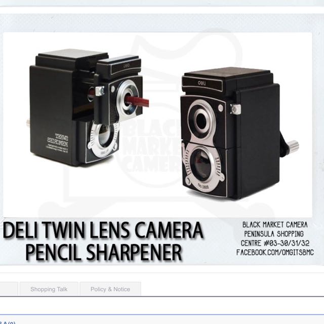 [BMC] Twin Lens Camera Pencil Sharpener, Hobbies & Toys, Stationery ...