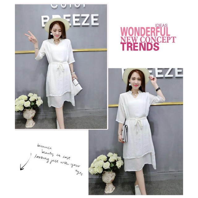 New Arrivals Korean style one piece dress, Women's Fashion, Dresses ...