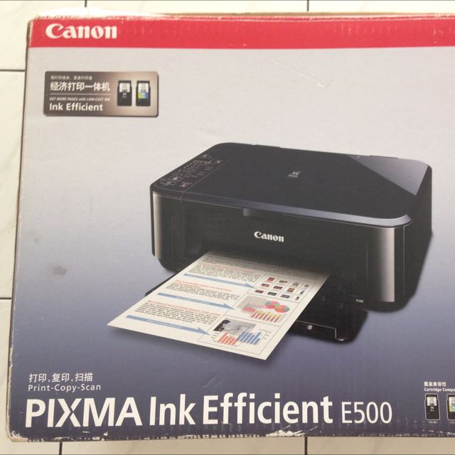 Canon pixma Ink Efficient E500, Computers & Tech, Printers, Scanners & Copiers on Carousell