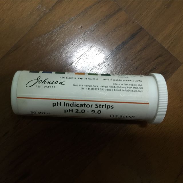 Johnson Test Paper - pH Indicator Strips, Everything Else on Carousell
