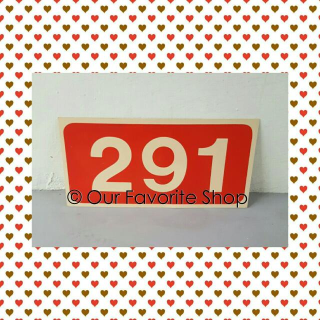 Vintage Bus No. 291 (Tampines) Signage, Hobbies & Toys, Memorabilia ...