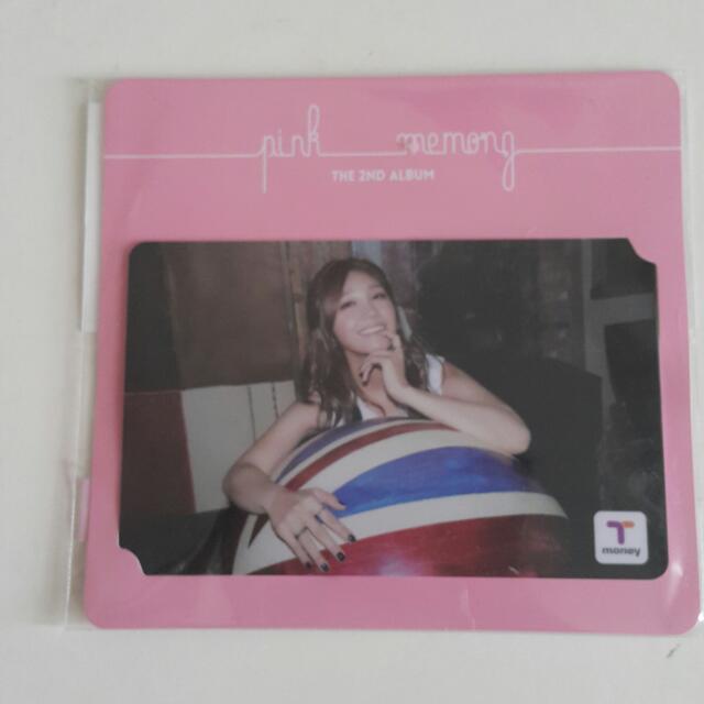 Apink Eunji Pink Memory T-Money Card, Hobbies & Toys, Collectibles ...