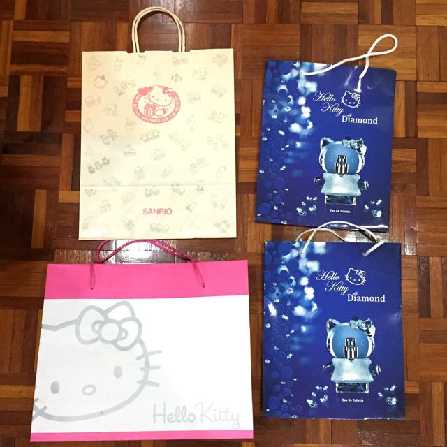 Hello Kitty Paper Bags, Luxury, Accessories on Carousell