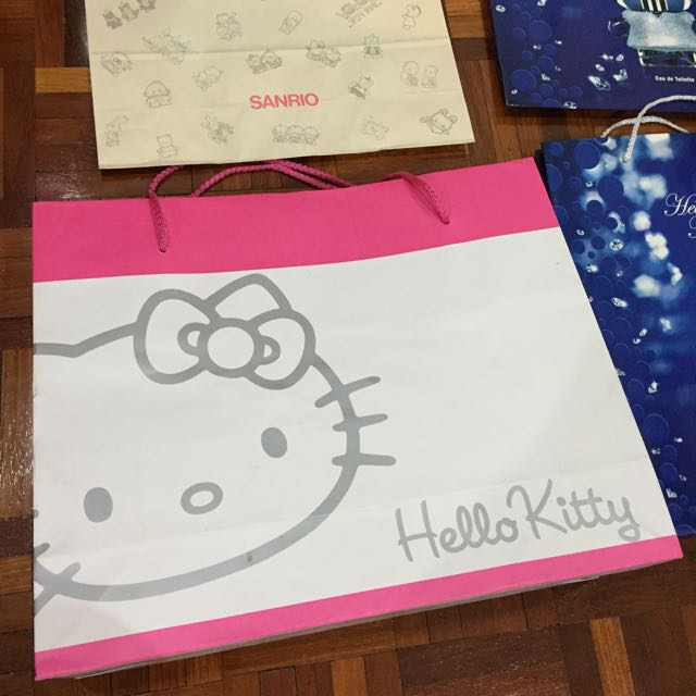 Hello Kitty Paper Bags, Luxury, Accessories on Carousell