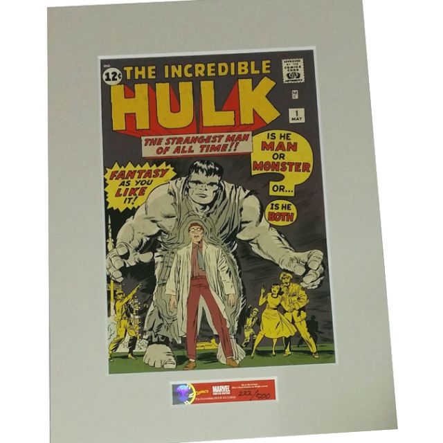 Incredible Hulk #1 Cover Numbered Ltd Edition Print (Ltd 500pcs ...