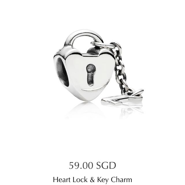 Pandora Lock And Key Charm, Luxury, Bags & Wallets on Carousell