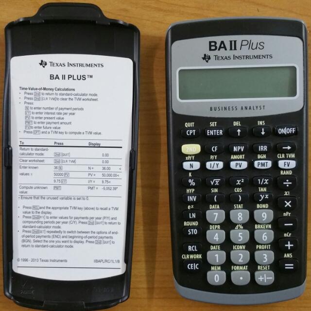 Texas Instruments BA II PLUS Financial Calculator, Everything Else on ...
