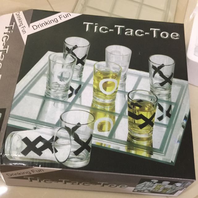 Tic Tac Toe Drinking Game, Hobbies & Toys, Toys & Games on Carousell