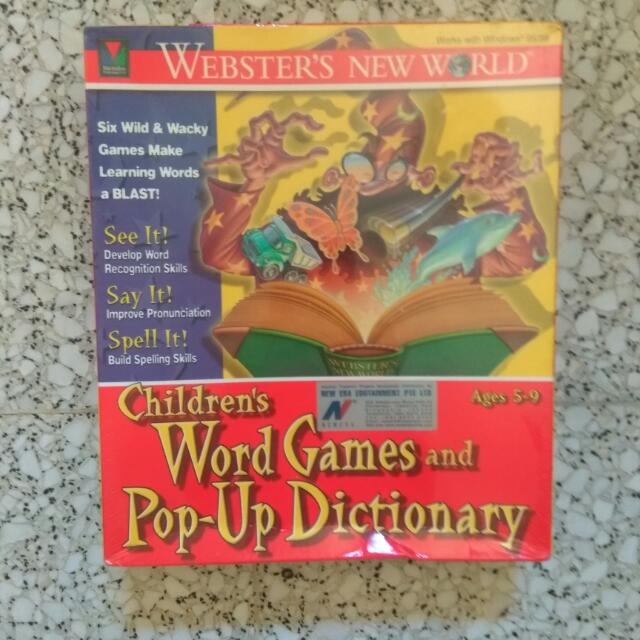 CHILDREN'S WORD GAMES AND POP-UP DICTIONARY, Hobbies & Toys, Books ...