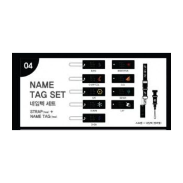EXO PLANET NAME TAG SET, Hobbies & Toys, Memorabilia & Collectibles, K ...