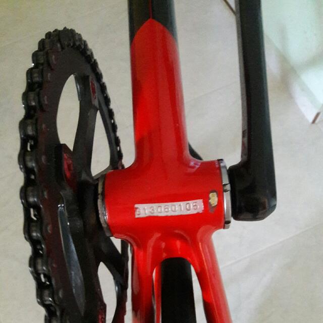Fixie Frameset Engine 11 Sprinter (Red), Sports Equipment, Bicycles ...