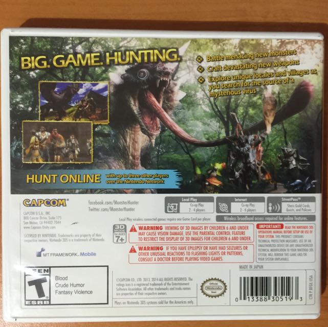 Monster Hunter 4 Ultimate (MH4U) (3DS), Hobbies & Toys, Toys & Games on ...