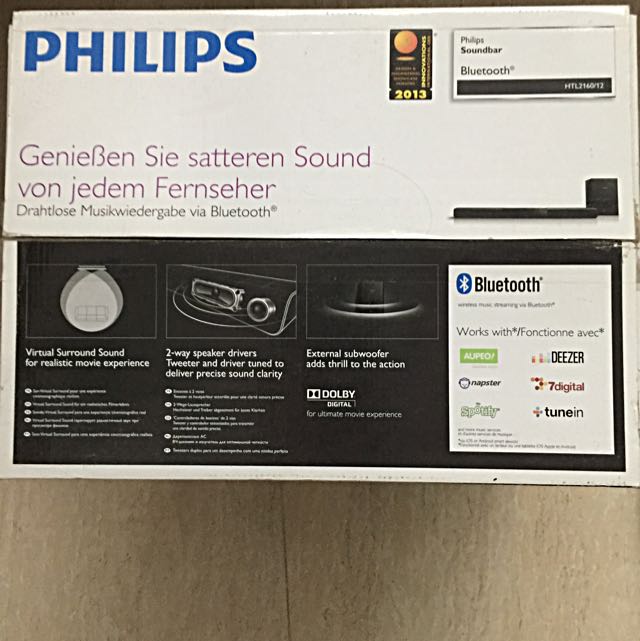 Philips Soundbar HTL2160/12, Computers & Tech, Parts & Accessories ...