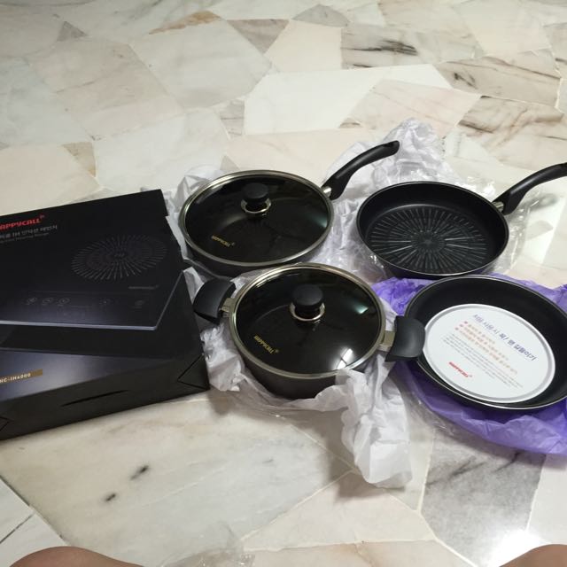 Happycall IH Plasma Ultimate Titanium Technology, TV & Home Appliances, Kitchen Appliances ...