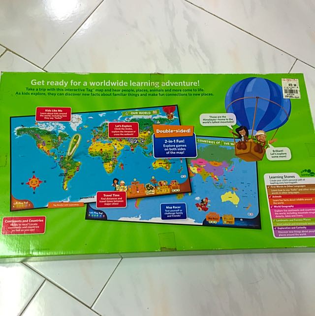 Leap Frog Interactive World Map, Hobbies & Toys, Toys & Games on Carousell