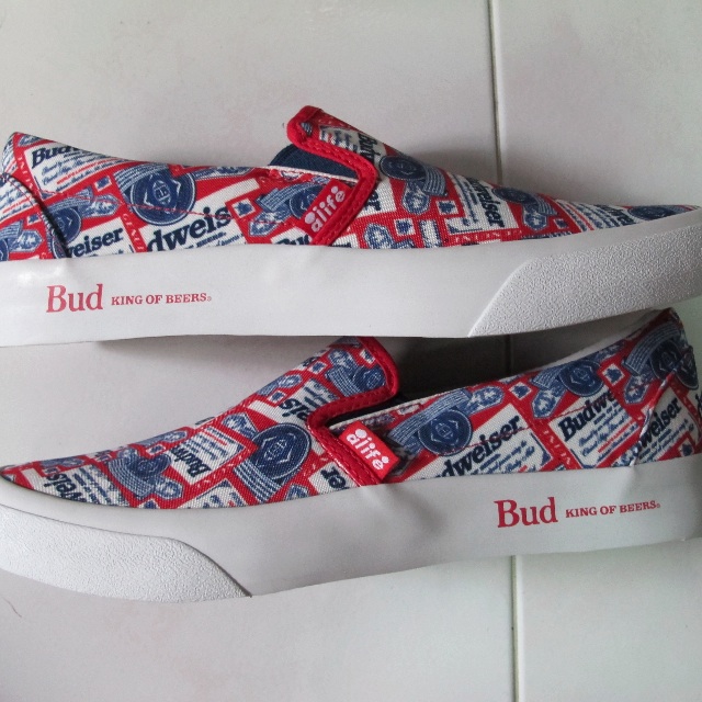 Alife x Budweiser - Budweiser Label Slip On Shoe, Men's Fashion ...