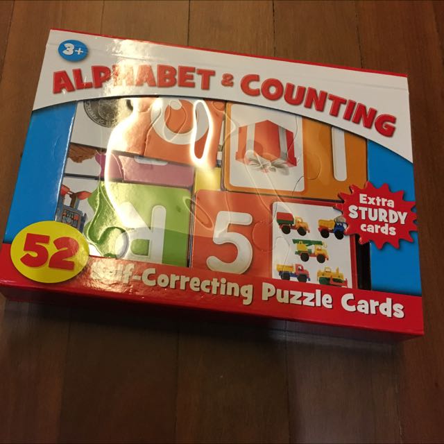 Alphabet And Counting Puzzle Cards, Hobbies & Toys, Toys & Games on ...