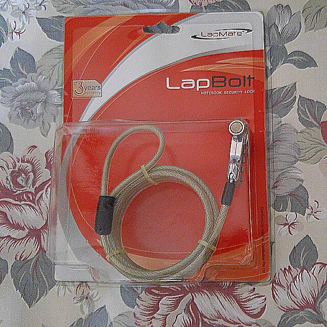 Lapbolt Notebook Security Lock, Computers & Tech, Parts & Accessories ...