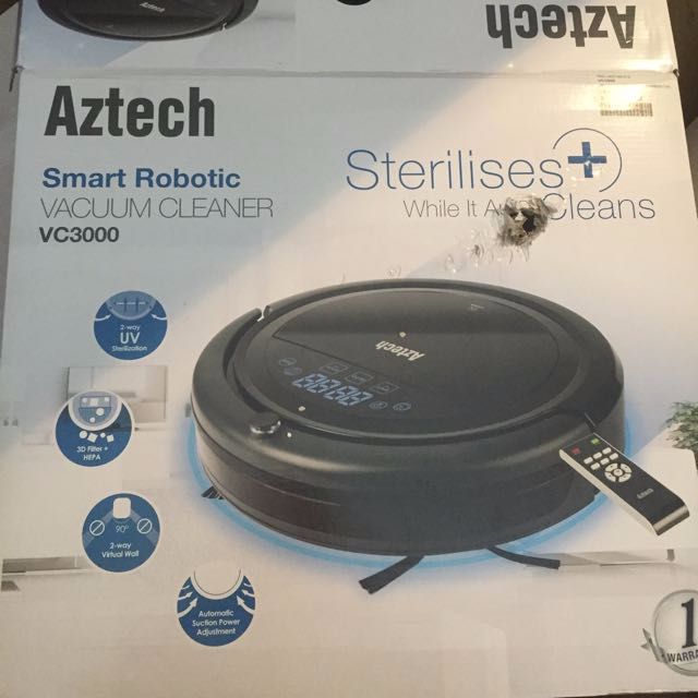 Aztech Smart Robotic Vacuum V3000, TV & Home Appliances, Vacuum Cleaner & Housekeeping on Carousell