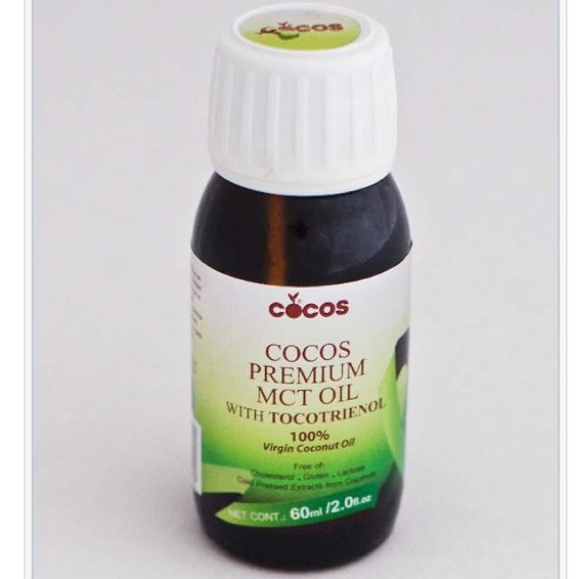 COCOS Premium MCT Virgin Coconut Oil with Tocotrienol 60ml, Health ...