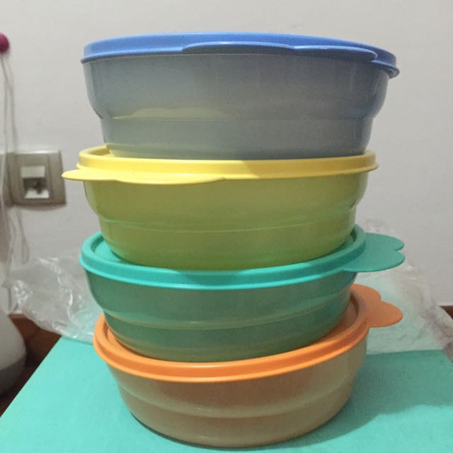 Original Tupperware Round Containers, TV & Home Appliances, Kitchen ...