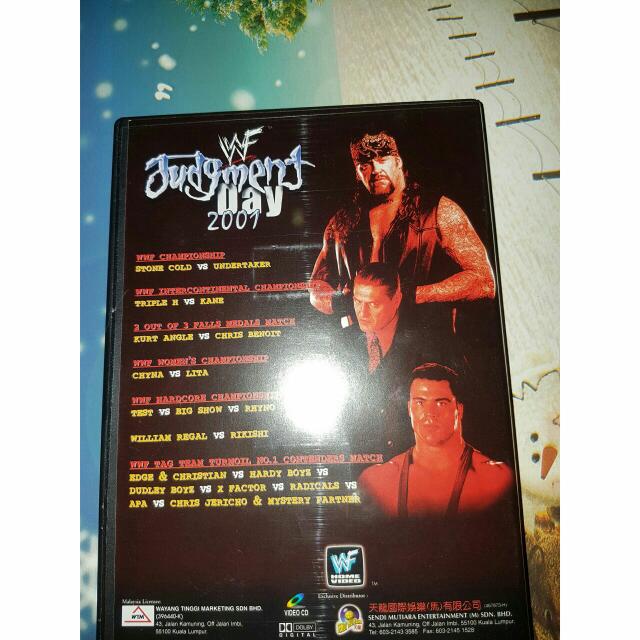 WWF@WWE JUDGEMENT DAY 2001 ORIGINAL VCD *RARE COLLECTION, Hobbies ...