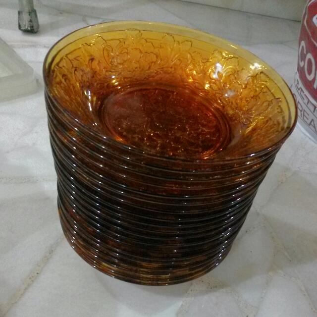 Antique Brown Glass Ware Pattern A, Furniture & Home Living ...