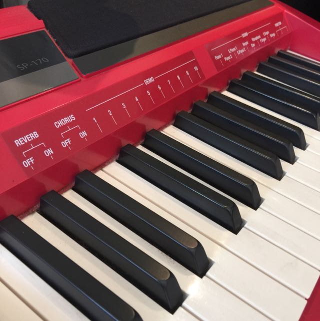 Korg Red Piano Keyboard SP-170, Hobbies & Toys, Music & Media, Musical ...