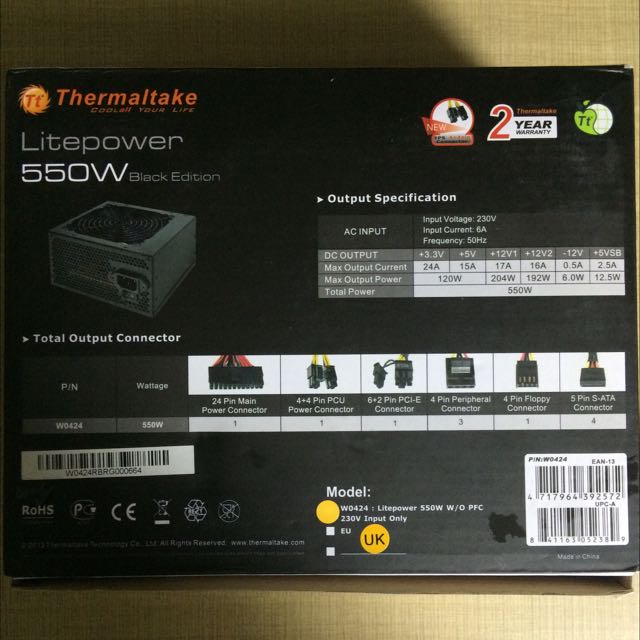 Litepower 550W Black Edition, Everything Else on Carousell
