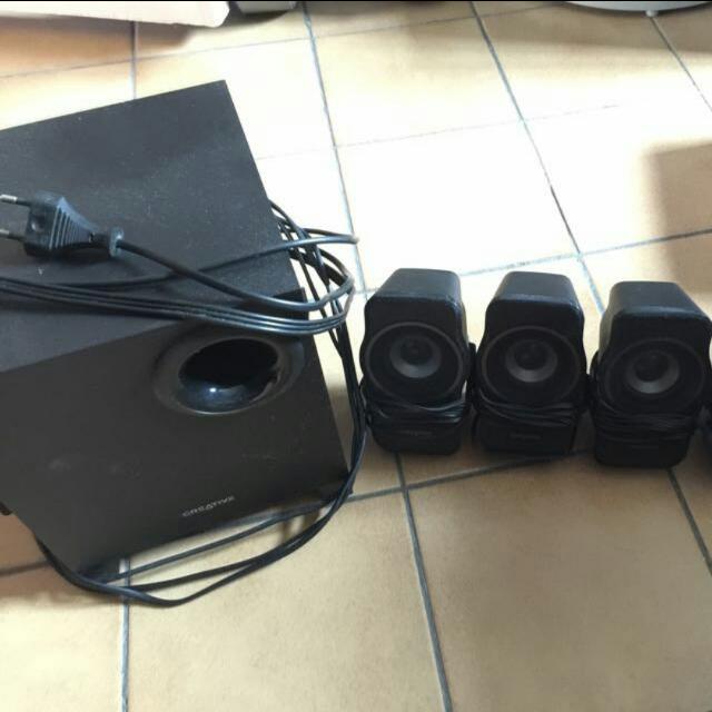 Creative A 520 5.1 Channel Sound Speakers, Computers & Tech, Parts ...