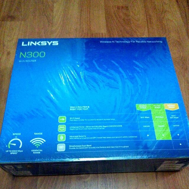 Linksys N300 Wireless Router With Gigabit Ports And Flexible Antennas