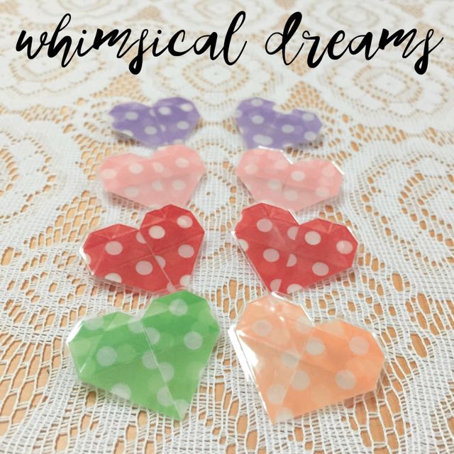 Origami Heart Pin, Hobbies & Toys, Stationery & Craft, Craft Supplies ...