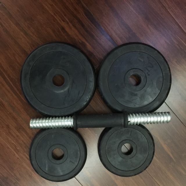 Weight Bar & Disc, Sports Equipment, Exercise & Fitness, Weights ...