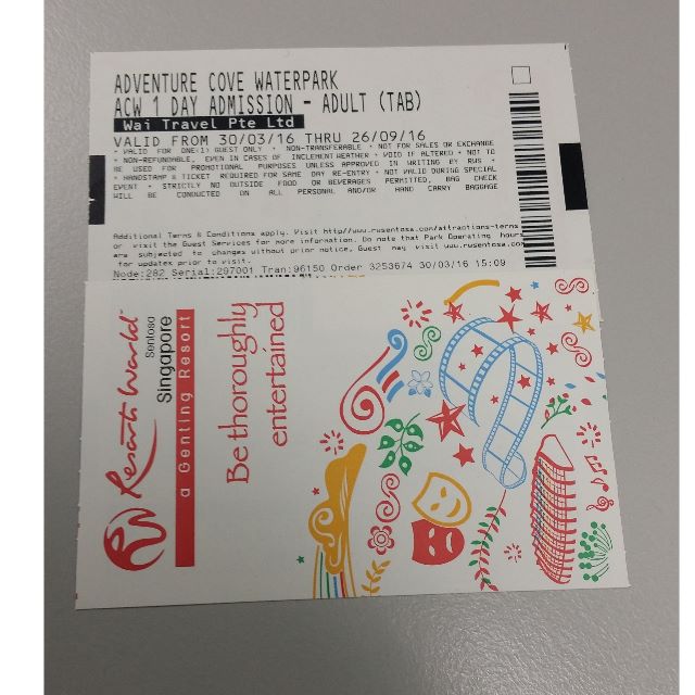Adventure Cove Waterpark tickets, Tickets & Vouchers, Local Attractions ...