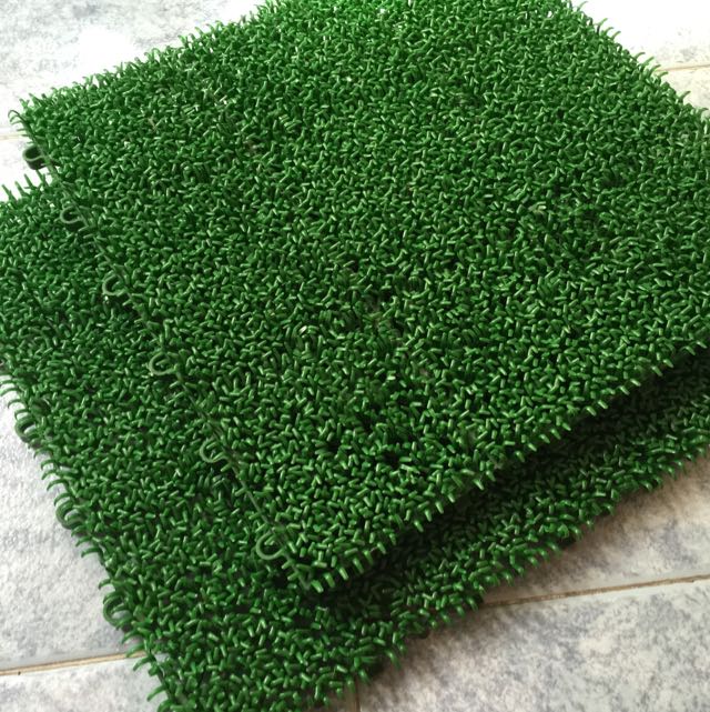 *Daiso* Plastic Grass Mats 10pcs, Sports Equipment, Exercise & Fitness ...