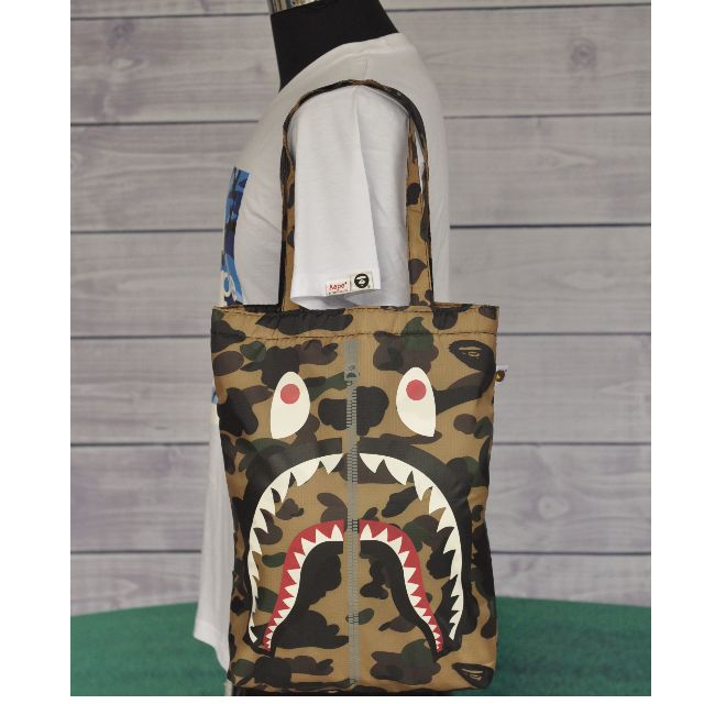 Bape Jaws Mouth Shoulder Tote Bag, Men's Fashion, Bags, Sling Bags on ...