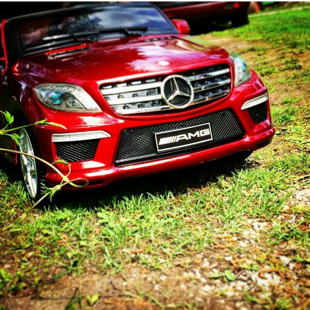 Merc ML63 AMG kids Ride On Car, Babies & Kids, Going Out, Car Seats on ...