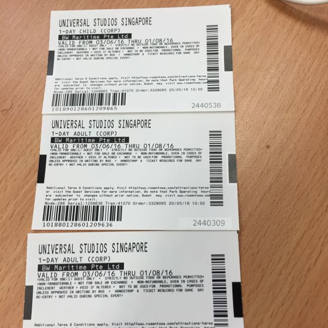 USS Tickets, Tickets & Vouchers, Event Tickets on Carousell