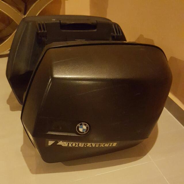 R1150gs Original BMW Panniers c/w Rail System, Car Accessories on Carousell