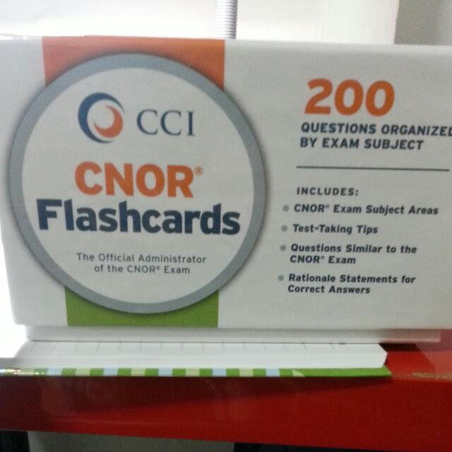 CCI CNOR Flashcards, Hobbies & Toys, Books & Magazines, Assessment ...