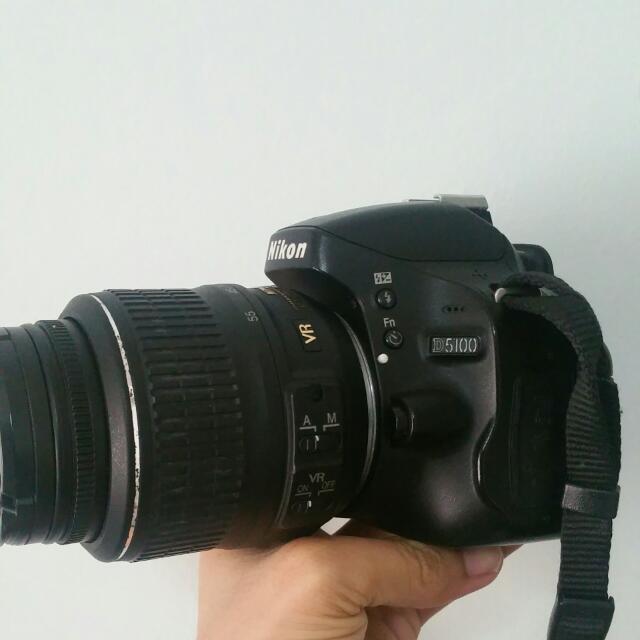 Nikon D5100 With 18-55mm VR Kit Lens, Photography, Lens & Kits on Carousell