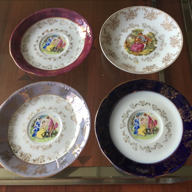 Victorian Side Plates, Furniture & Home Living, Home Decor, Vases ...