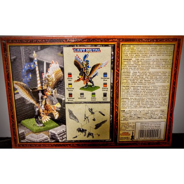Warhammer Fantasy Bretonnian Duke on Hippogriff (metal miniature) Rare ...