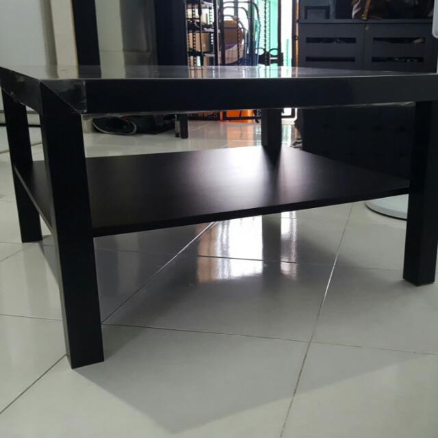 (RESERVED) Ikea Square Low Table (Dark Mocha), Furniture & Home Living, Furniture, Tables & Sets ...