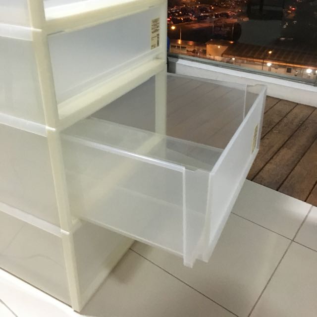 Muji Plastic PP Storage (Wardrobe) Drawers, Furniture & Home Living ...