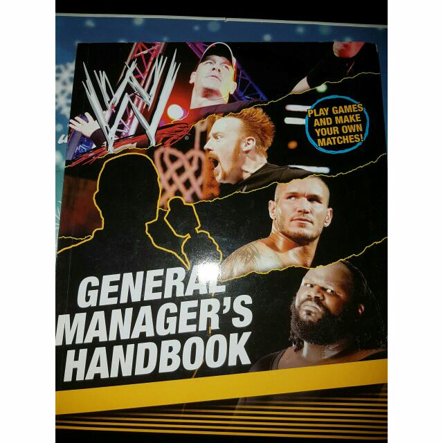 WWE GENERAL MANAGER HANDBOOK RARE, Hobbies & Toys, Books & Magazines ...