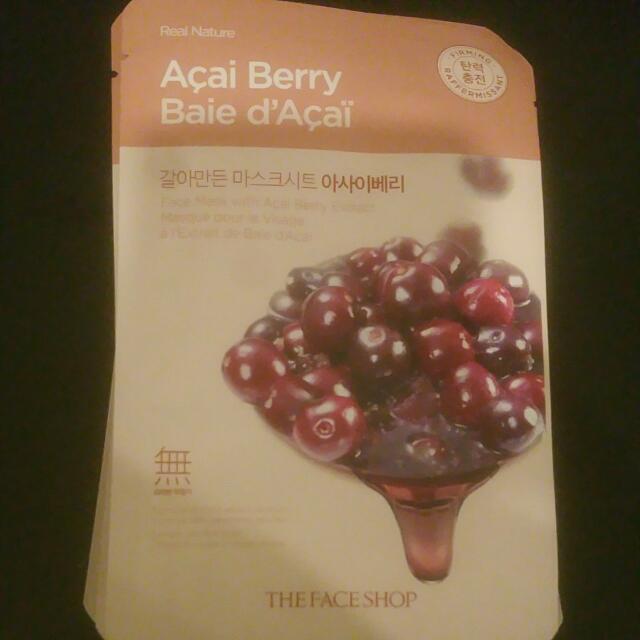 Acai Berry Mask - The Face Shop, Beauty & Personal Care, Face, Face ...