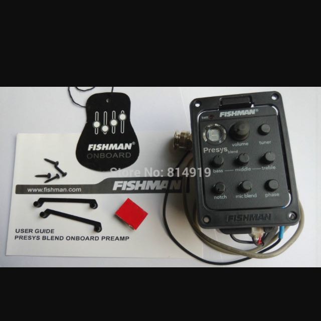 BN Fishman Presys Blend Pickup (with Mic) And Preamp, Hobbies & Toys, Music & Media, Music ...